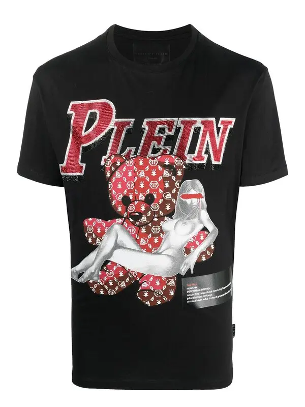 Philipp Plein Graphic-print Cotton T-shirt - Black
