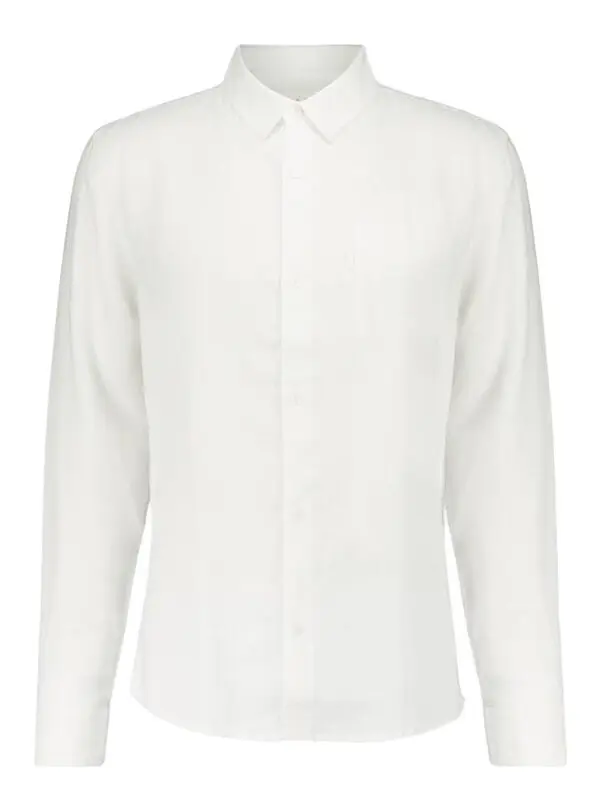 Derek Rose Monaco Linen Shirt - White