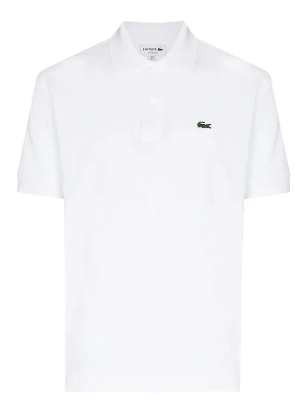 Lacoste Logo-patch Short-sleeve Polo Shirt - White