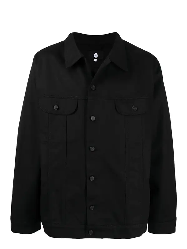 DUOLTD Button-front Denim Jacket - Black