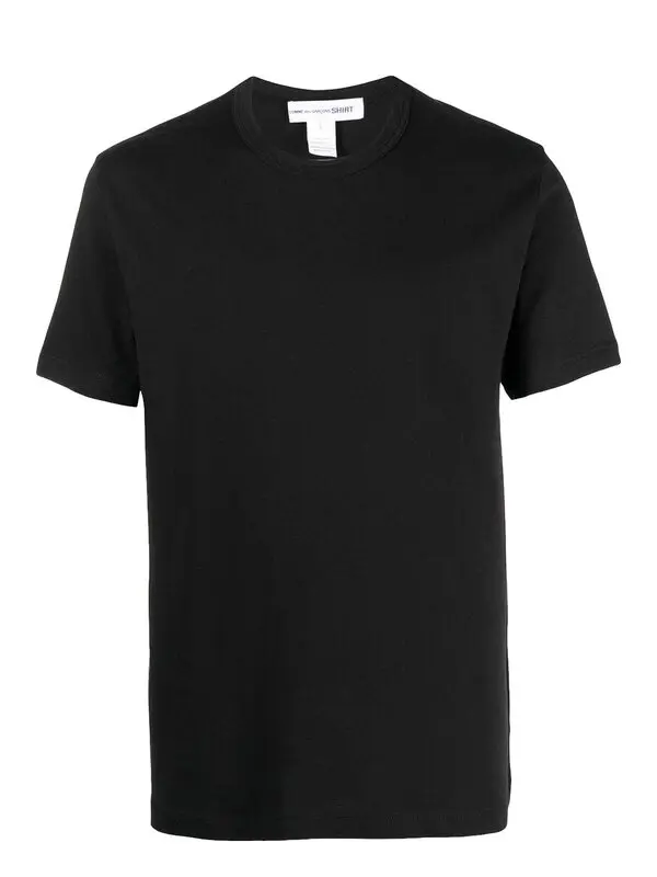 Comme Des Garçons Crewneck Cotton T-shirt - Black