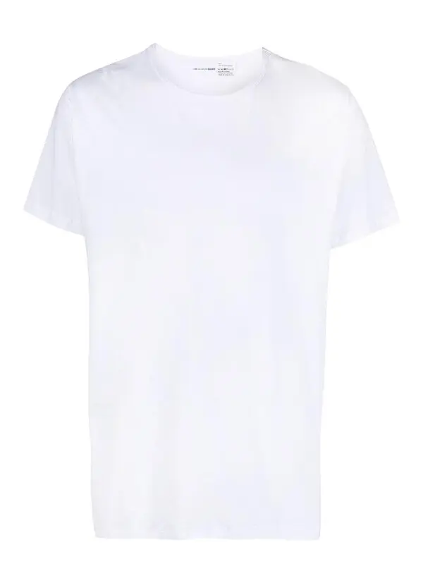 Comme Des Garçons Round Neck Cotton T-shirt - White