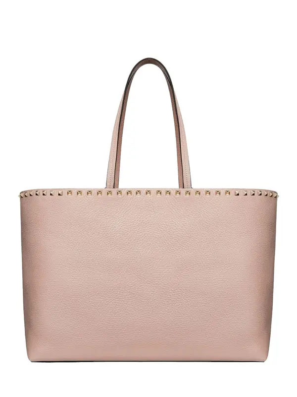 Valentino Garavani Rockstud Leather Tote - Pink