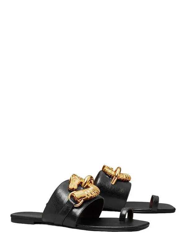 Tory Burch Jessa Toe Ring Sandal - Perfect Black