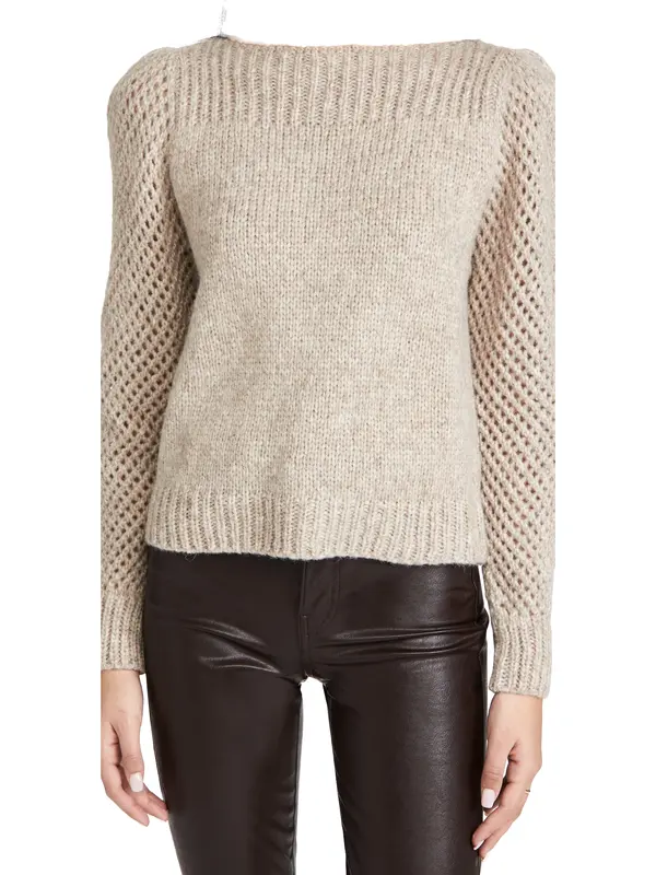 LoveShackFancy Rosie Pullover - Oatmeal