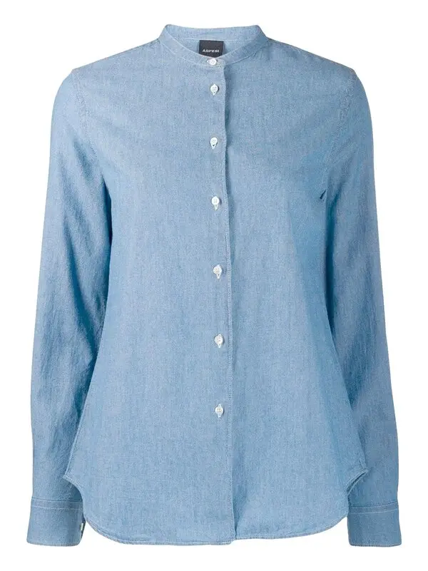 Aspesi Long Sleeved Shirt - Blue