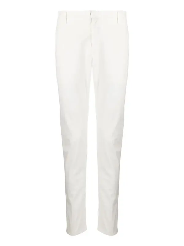 DONDUP Straight Leg Trousers - White