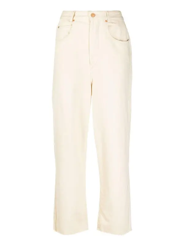 Isabel Marant High-waisted Straight-leg Jeans - Neutrals