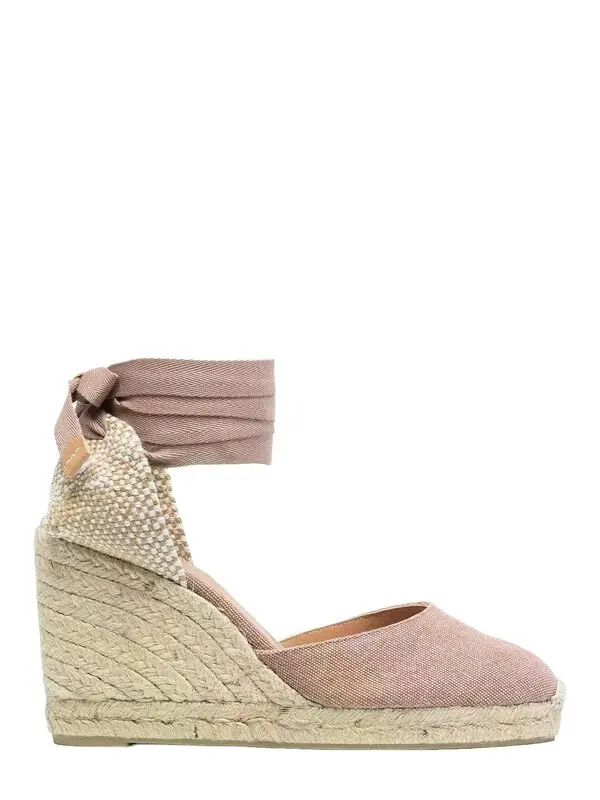 CastaÑer Carina 90mm Wedge Espadrilles - Pink