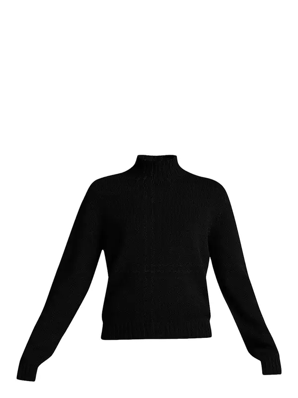 THE ROW Kensington High-neck Cashmere Sweater - Black