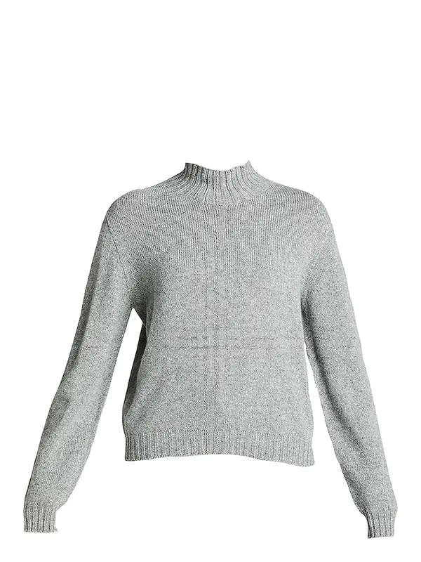 THE ROW Kensington High-neck Cashmere Sweater - Medium Heather Grey