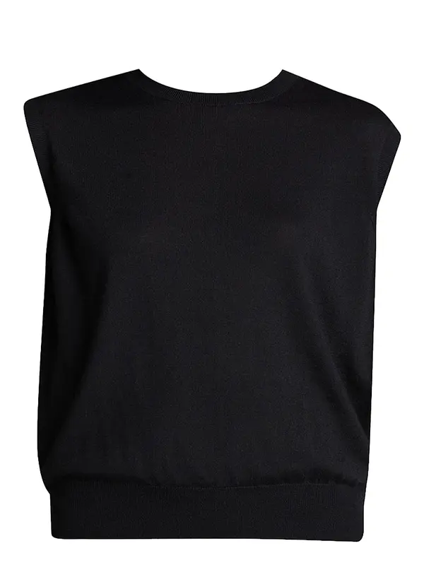 THE ROW Balham Cashmere Top - Black