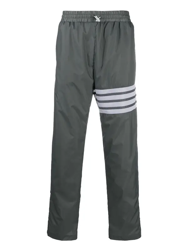 Thom Browne Ripstop Straight-leg Track Pants - Grey