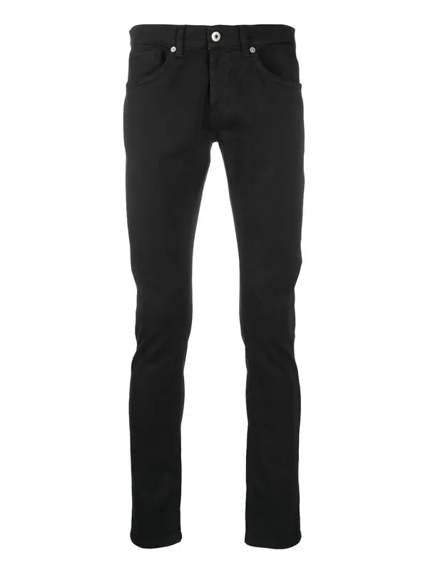 DONDUP Dark Wash Slim-fit Jeans - Black