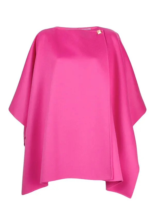 Valentino Garavani Draped Button Cape - Pink