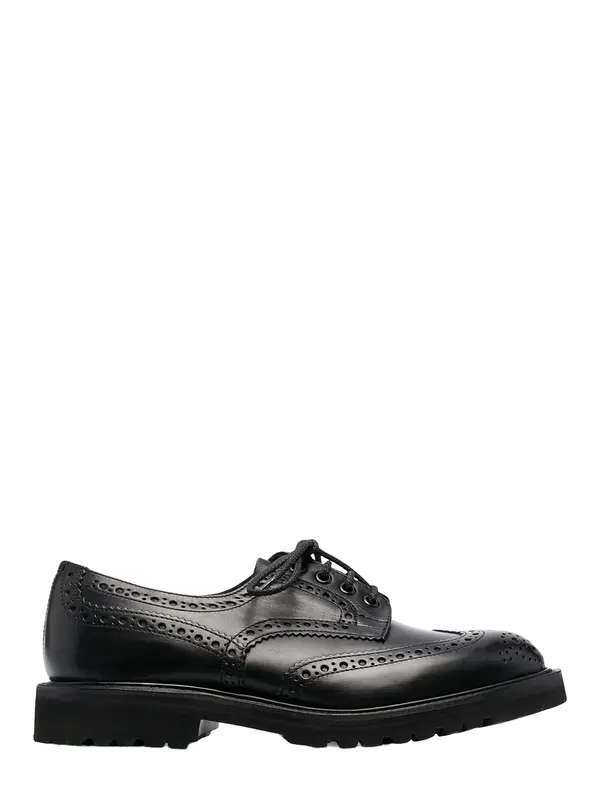 TRICKER'S Bourton Leather Derby Shoes - Black
