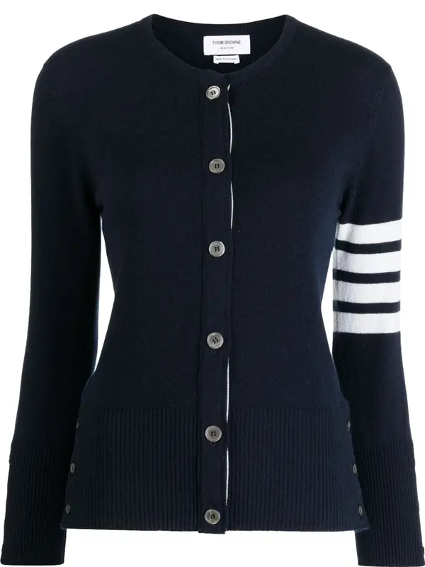 Thom Browne 4-bar Stripe Cardigan - Blue