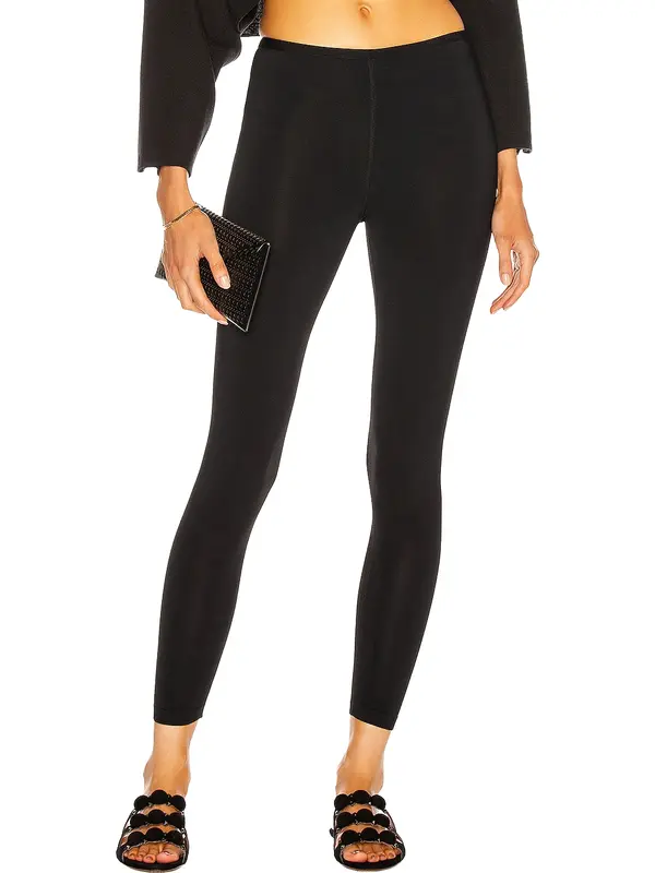 Alaïa Stretch Legging In Black - Noir