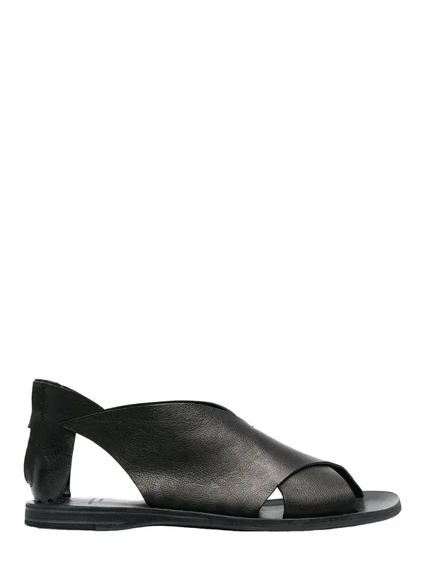 Officine Creative Crossover Flat Sandals - Black