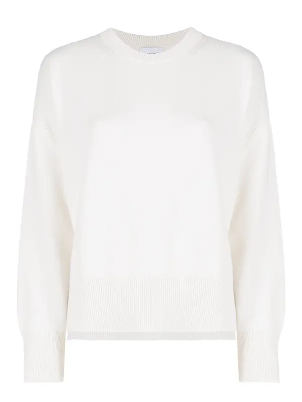BARRIE Iconic Cashmere Pullover - White