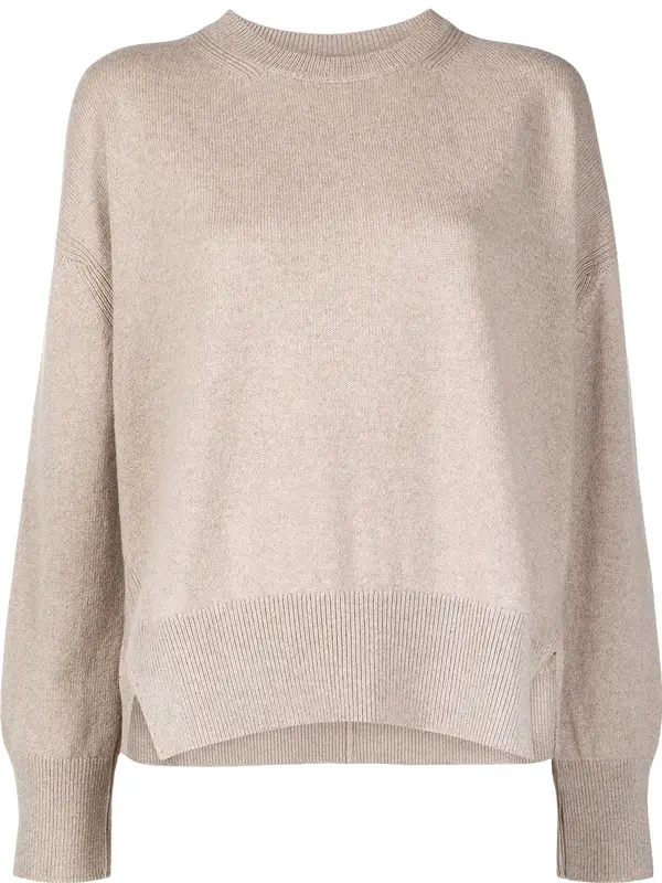 BARRIE Iconic Cashmere Pullover - Neutrals