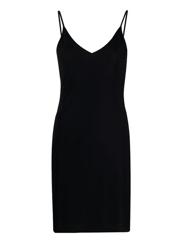 JIL SANDER Spaghetti Strap Longline Vest Top - Black
