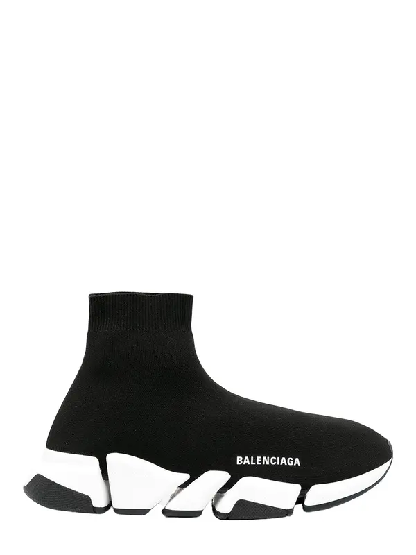 Balenciaga Speed 2.0 Knitted Sneakers - Black