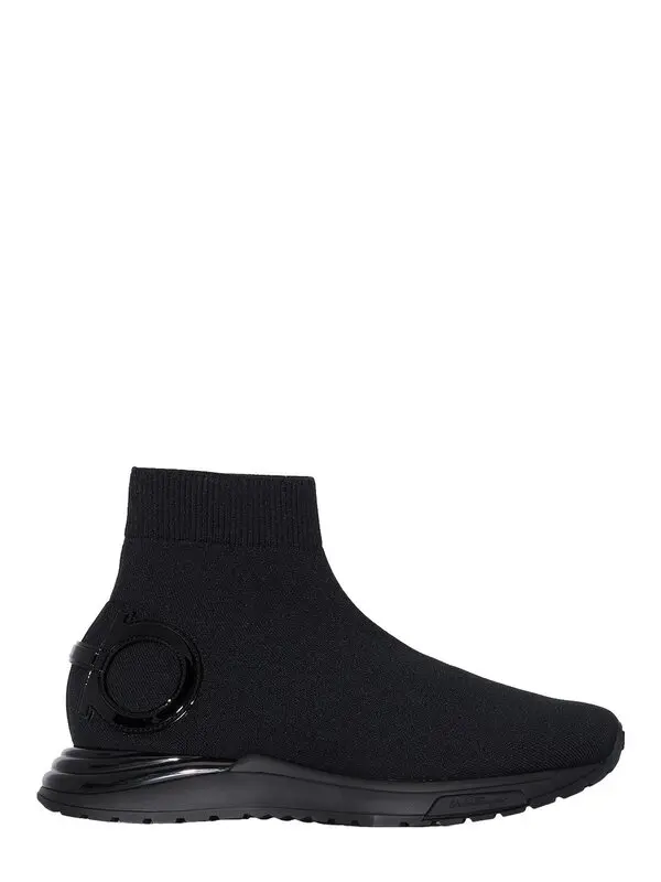 FERRAGAMO Gardena Sock Sneakers - Black
