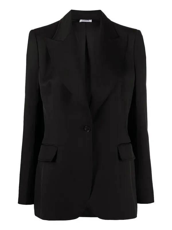 P.a.r.o.s.h Single-breasted Tailored Blazer - Black