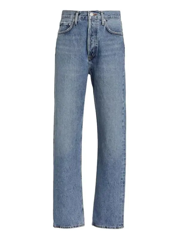 AGOLDE 90's Pinch Waist Rigid High-rise Straight-leg Jeans - Medium Wash
