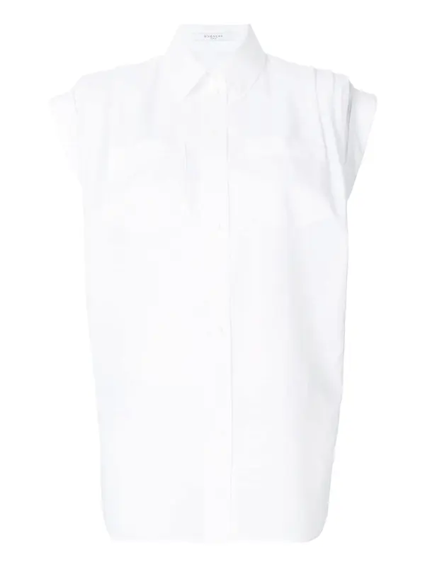 Givenchy Structured Shoulder Shirt - White