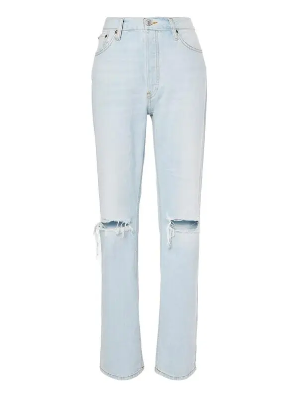RE/DONE Loose High-rise Straight Jeans - Blue