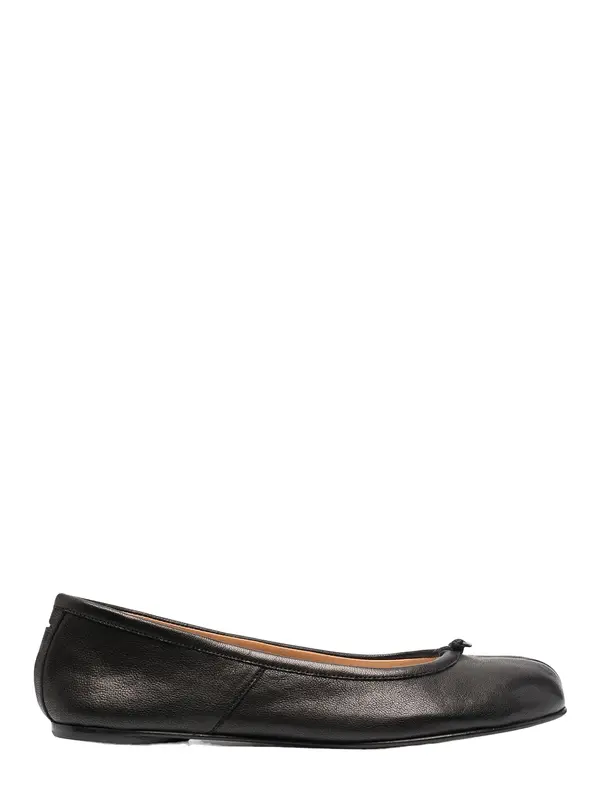 MAISON MARGIELA Tabi Leather Ballet Flats - Black