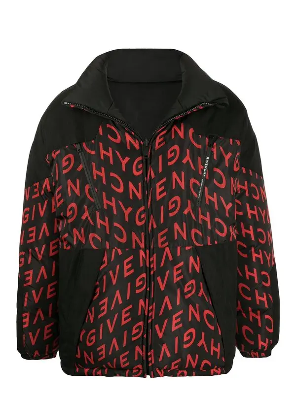 Givenchy Reversible Logo Puffer Jacket - Brown