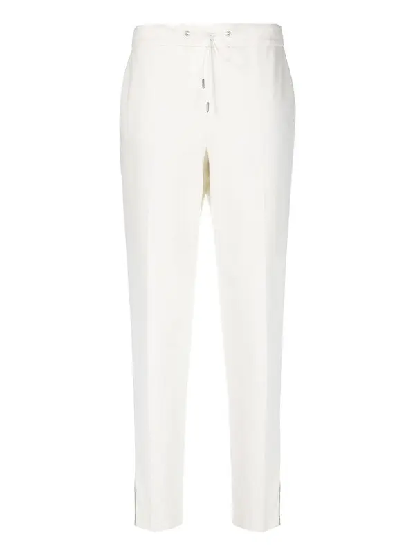 Fabiana Filippi Slit Cuff Trousers - White