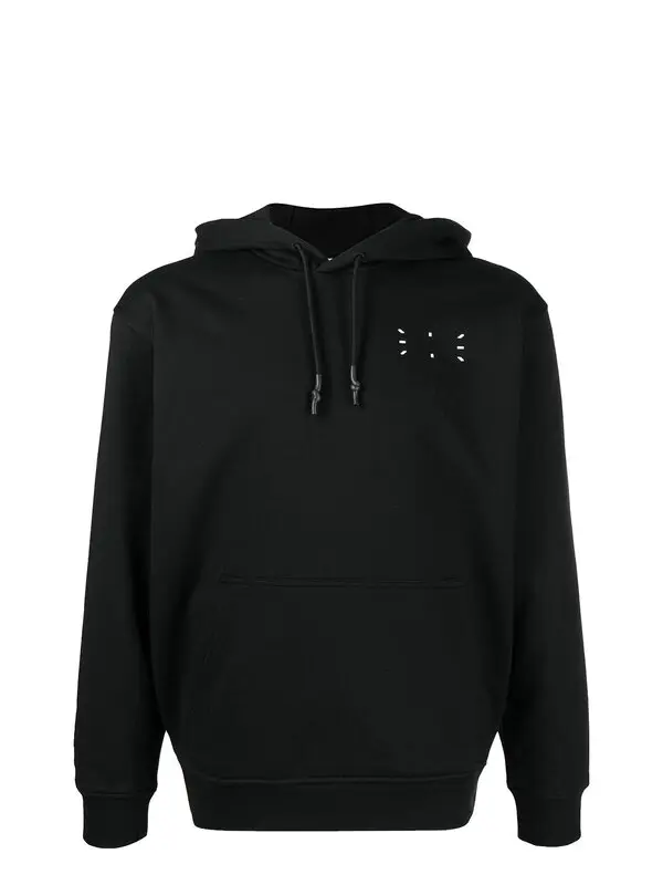 Alexander McQueen Signature Stitch Drawstring Hoodie - Black