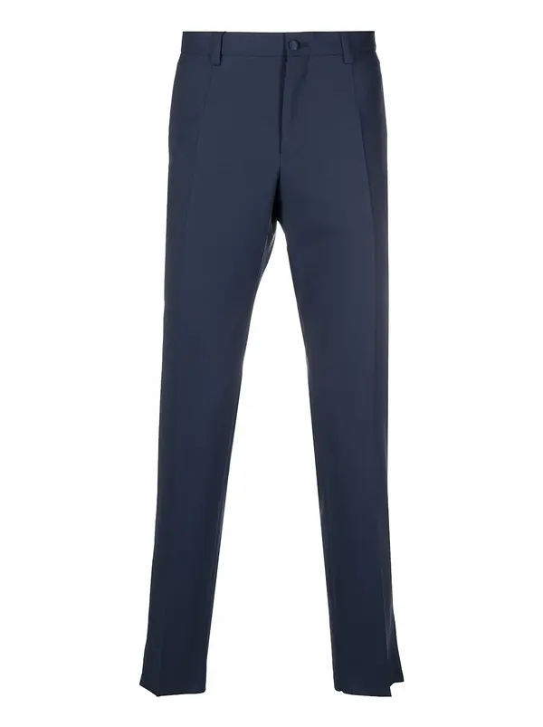 Dolce & Gabbana Stripe Detail Tailored Trousers - Blue