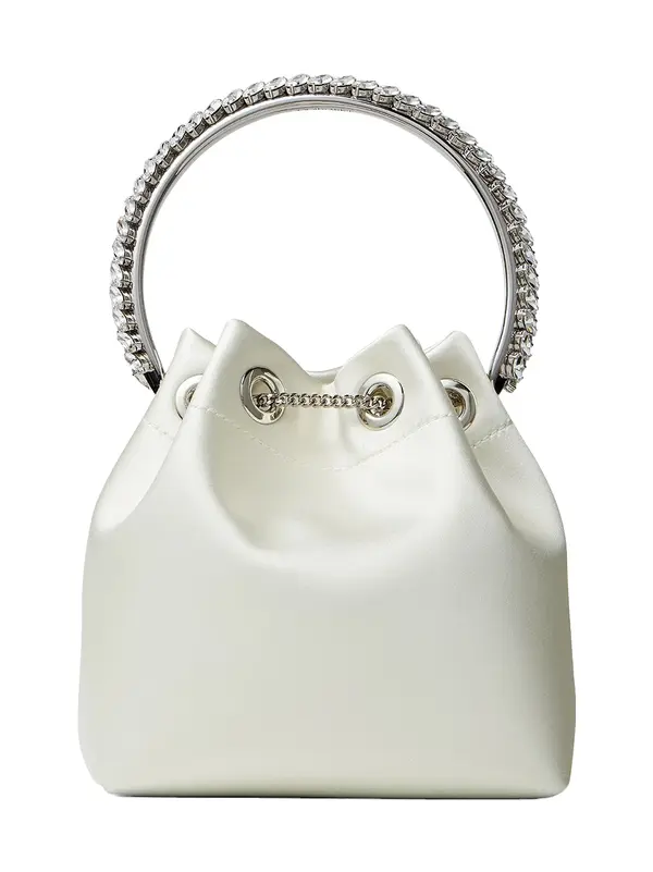 JIMMY CHOO Bon Bon Bucket Bag - Silver