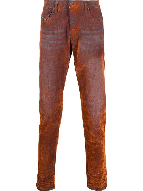 DIESEL® D-strukt Tie-dye Jeans - Orange