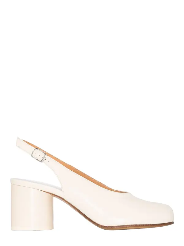 MAISON MARGIELA 60mm Tabi Slingback Pumps - White