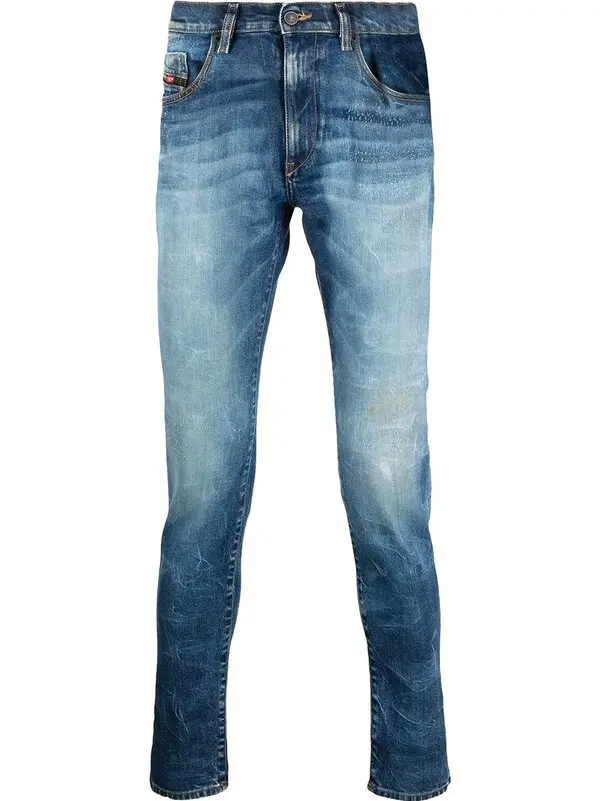 DIESEL® D-strukt Slim Fit Jeans - Blue