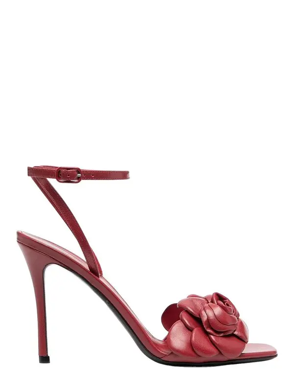 Valentino Garavani 100mm Atelier 03 Rose Edition Sandals - Red