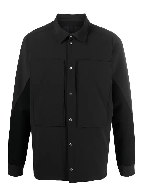BYBORRE Weatherproof Panelled Overshirt - Black
