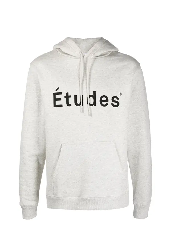 ÉTUDES STUDIO Logo-print Hoodie - Grey