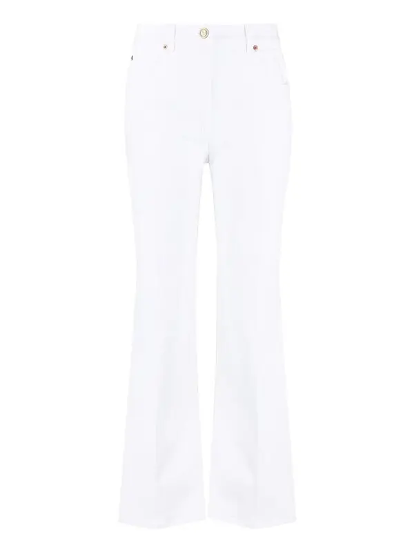 Valentino Garavani Vgold Flared Jeans - White