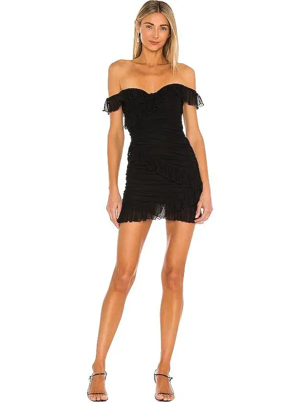 Majorelle Bandit Mini Dress - Black