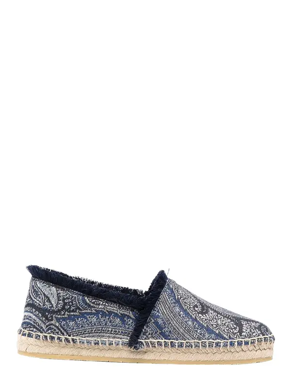 Etro Paisley-print Espadrilles - Blue