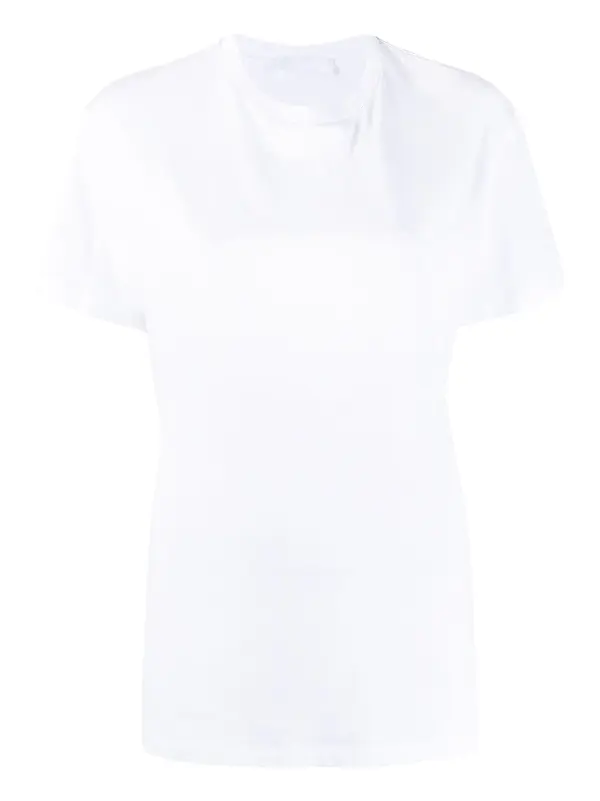 Wardrobe.NYC Round Neck Cotton T-shirt - White