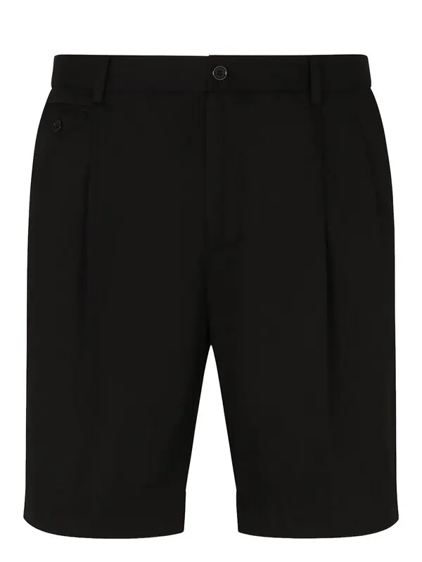 Dolce & Gabbana Straight-leg Bermuda Shorts - Black