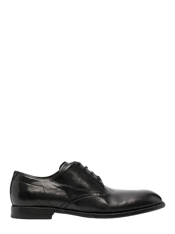 Dolce & Gabbana Vintage-finish Derby Shoes - Black